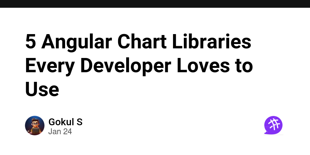 5 Angular Chart Libraries Every Developer Loves to Use - CodeNewbie Community 🌱