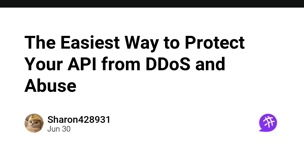The Easiest Way to Protect Your API from DDoS and Abuse - CodeNewbie Community 🌱
